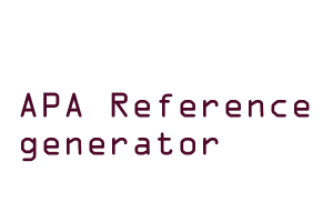 APA Citation Generator or Reference Generator Tools